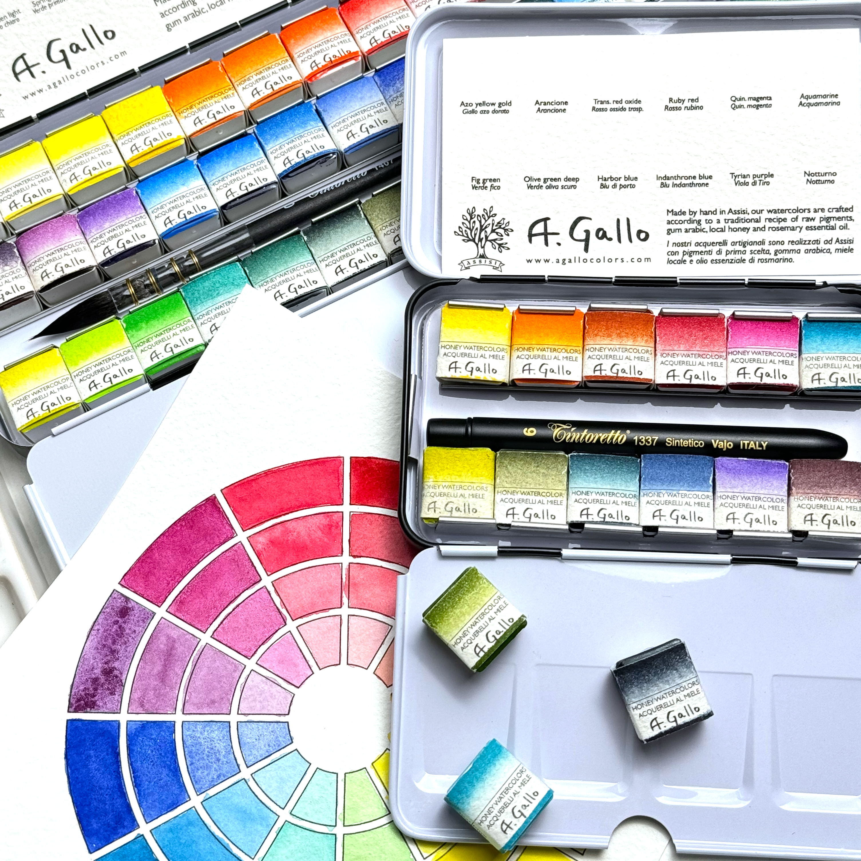 Handmade Watercolors from Italy | A. Gallo Colors