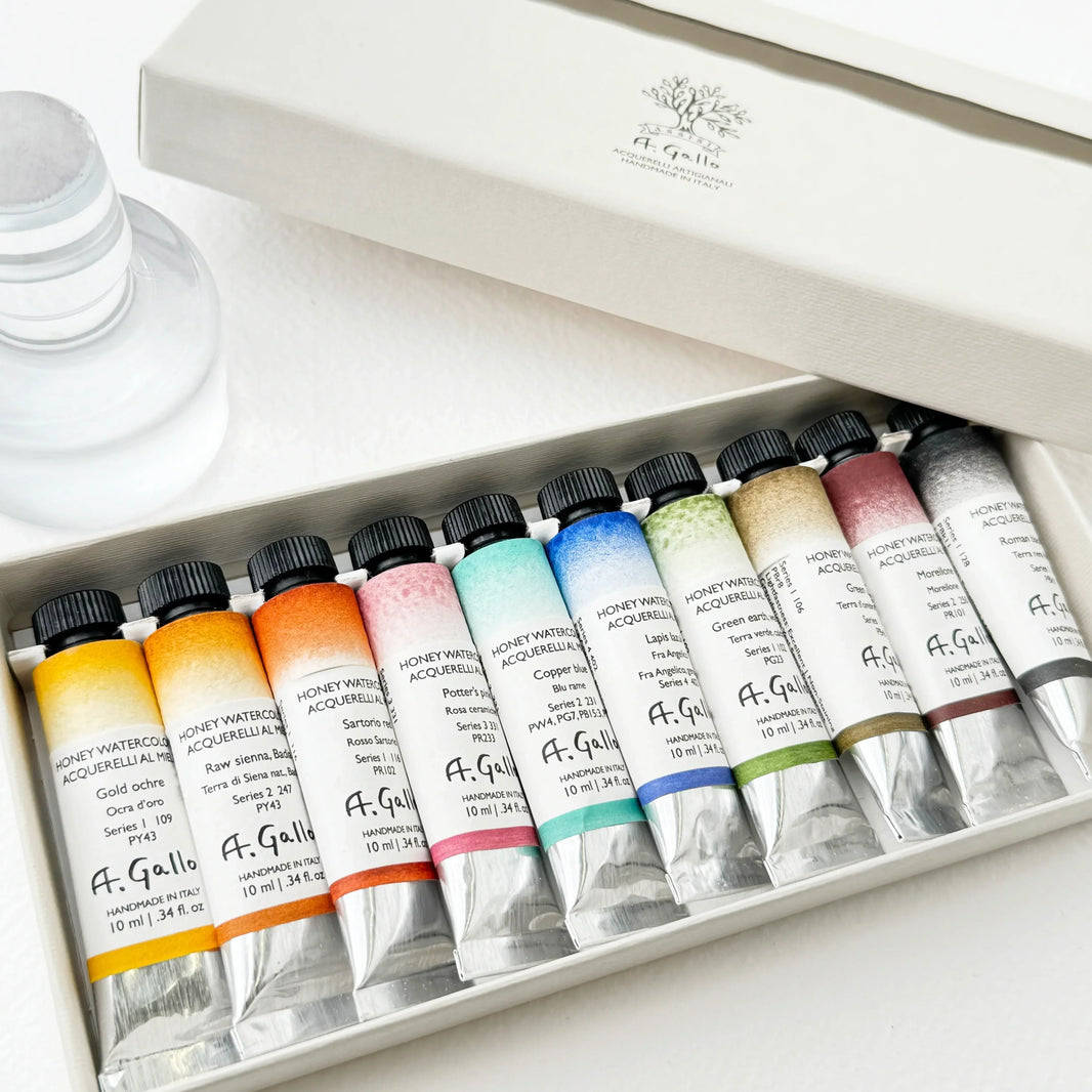 Handmade Watercolor Tubes - A. Gallo Colors