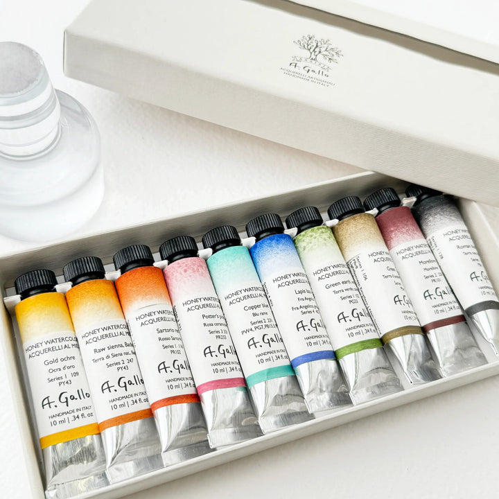 Handmade Watercolor Tubes - A. Gallo Colors