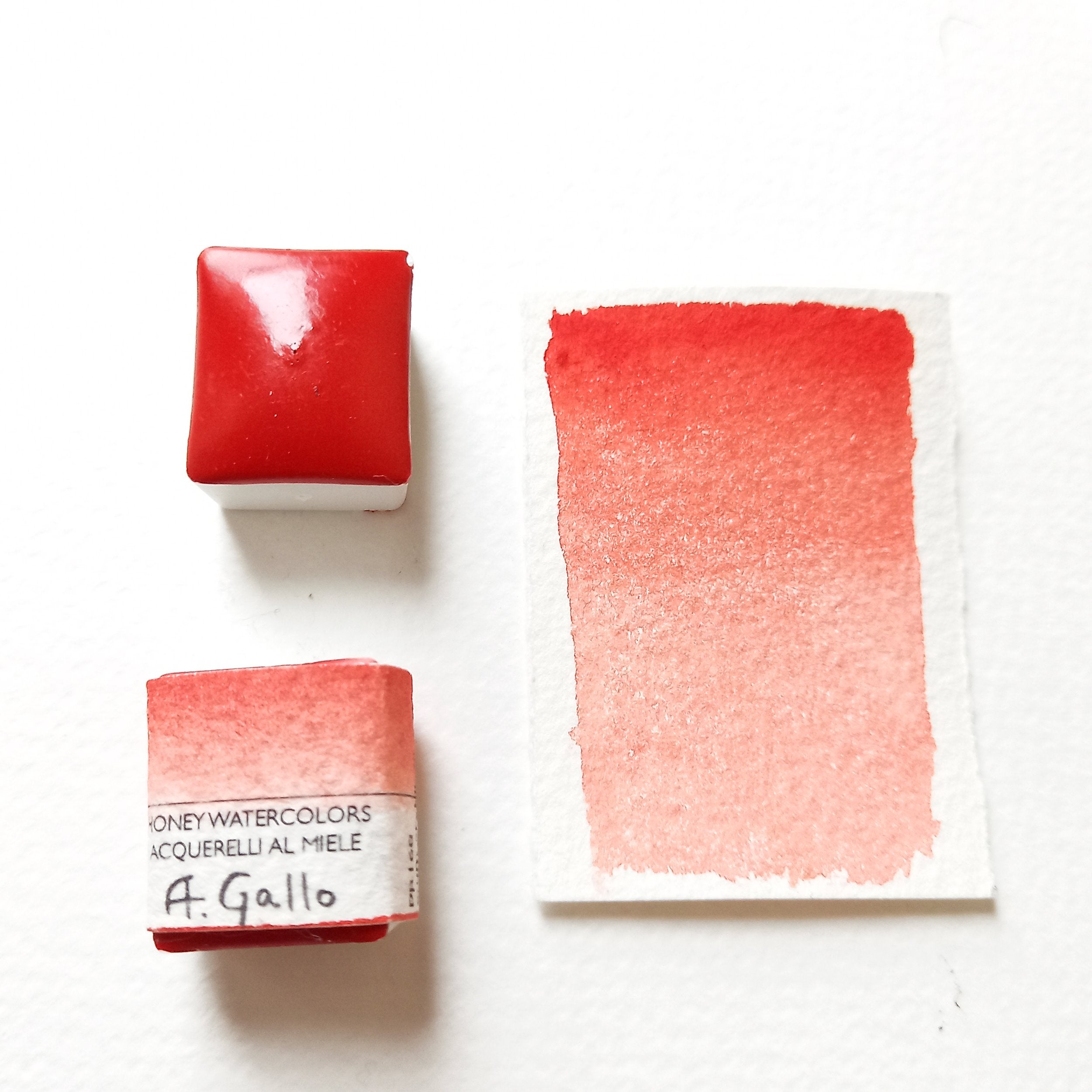 Medici red - half pan — A. Gallo Colors - Acquerelli Artigianali