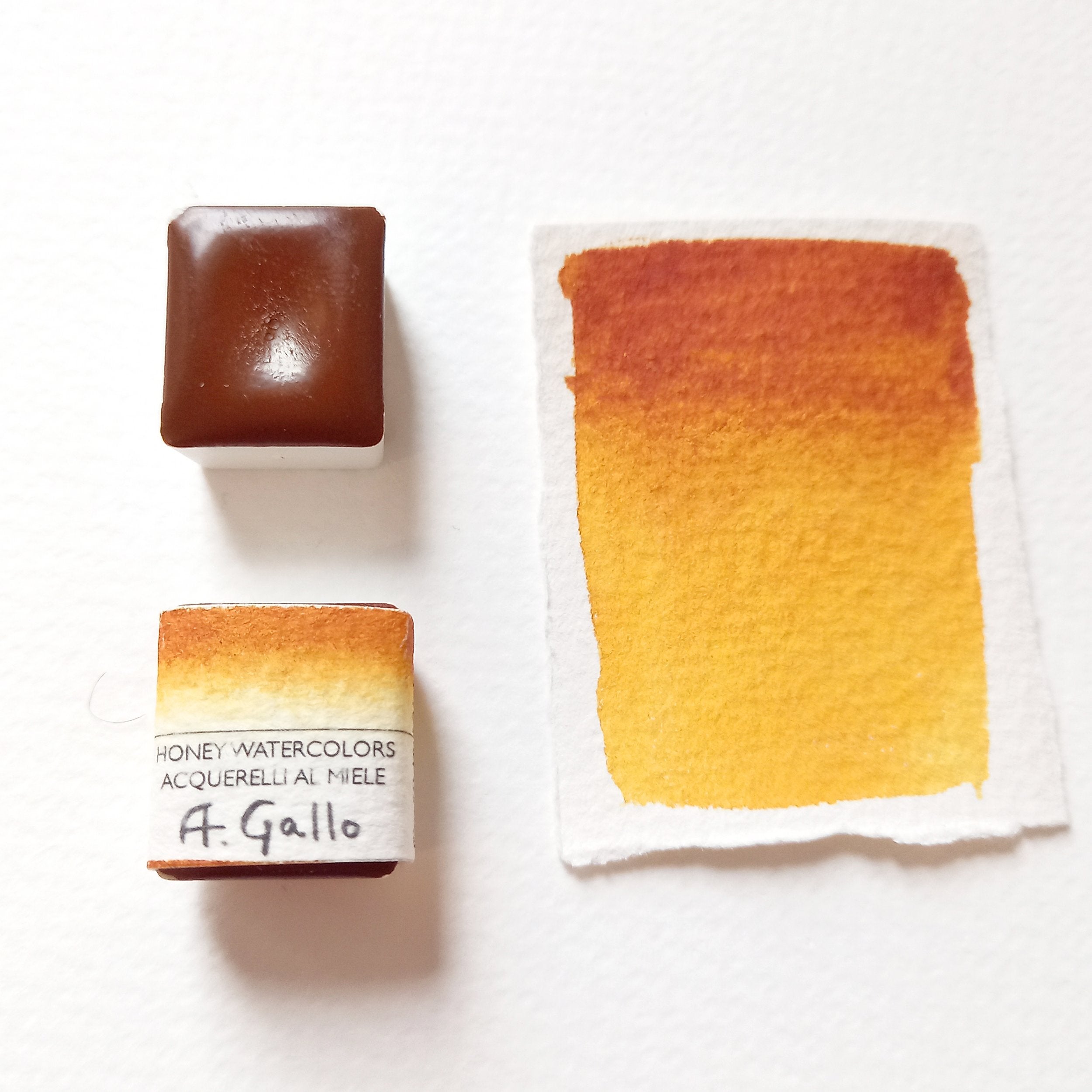 Quinacridone gold — A. Gallo Colors - Acquerelli Artigianali