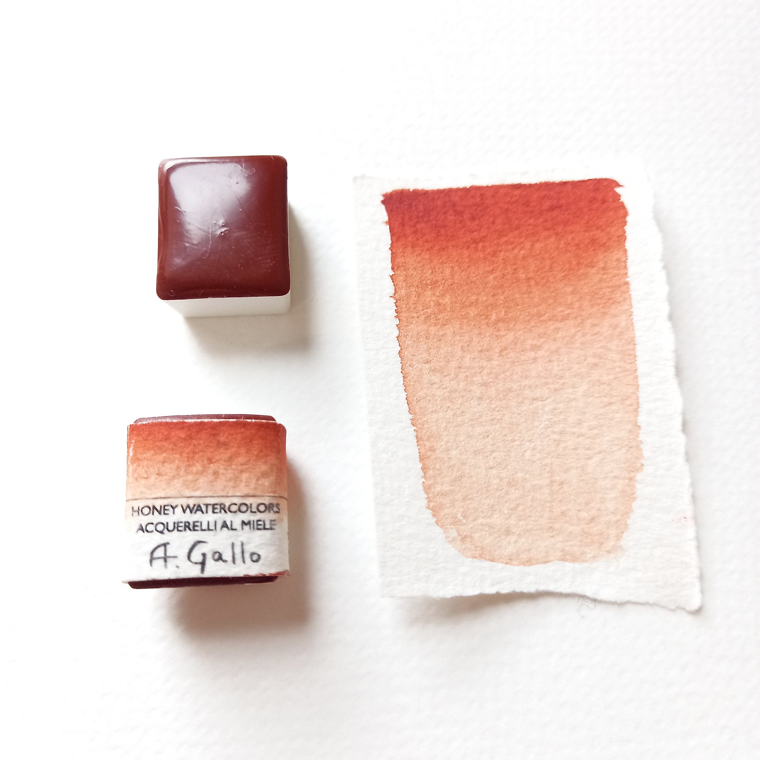 Transparent red oxide — A. Gallo Colors - Acquerelli Artigianali